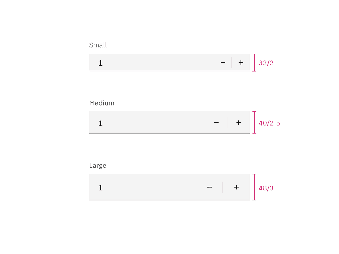 Number Input Carbon Design System