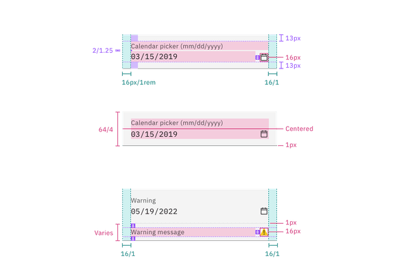 Date Picker Carbon Design System